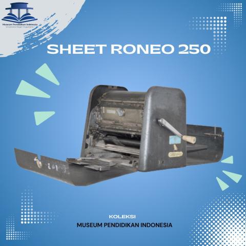 Sheet Roneo 250 | Museum Pendidikan Indonesia